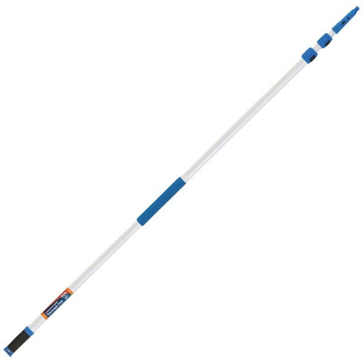 Unger 1025275 18 ft. x 2 in. Telescoping Aluminum Extension Pole, Blue ...