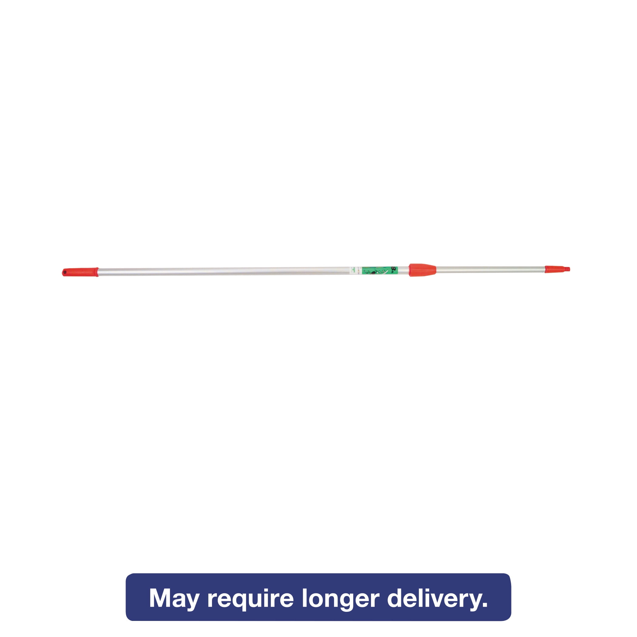 Unger Ergo Tele Pole, 8ft, Aluminum/Red - Walmart Business Supplies