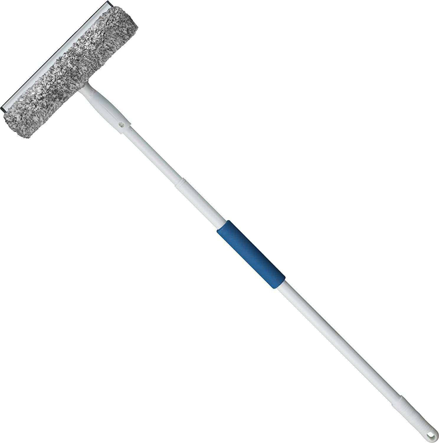 Unger Outdoor Window Scrubber and Squeegee Kit with 5ft Telescopic Pole ...