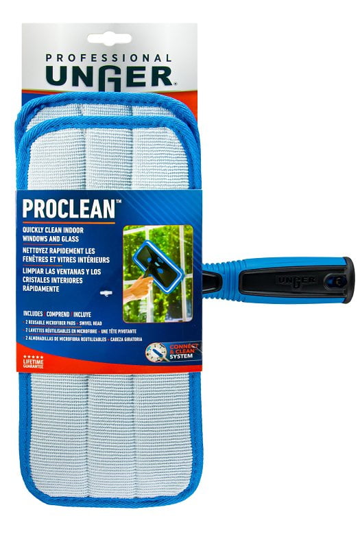 Unger Professional ProClean 980300 Indoor Window Cleaner, Plastic Head ...