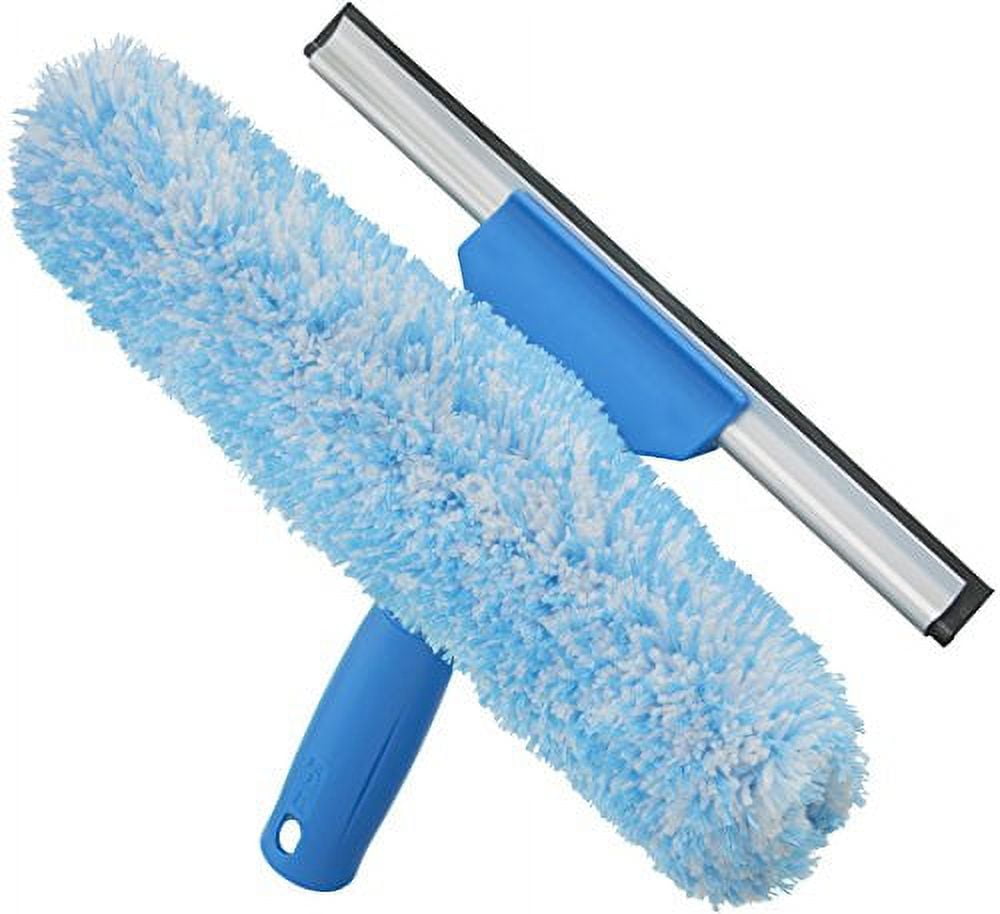 Unger Professional 10" Window Cleaning Tool: 2-in-1 Microfiber Scrubber ...