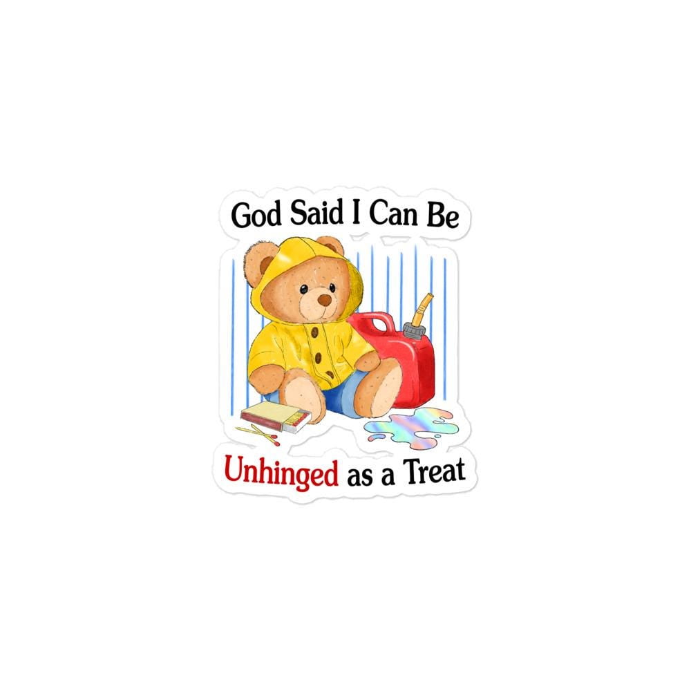 Unhinged Treat Bubble-free stickers vinyl decal cute sticker aesthetic ...
