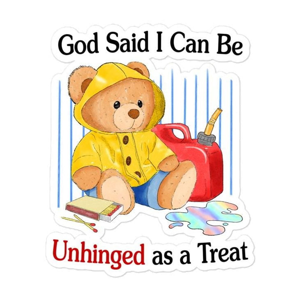 Unhinged Treat Bubble-free stickers vinyl decal cute sticker aesthetic ...