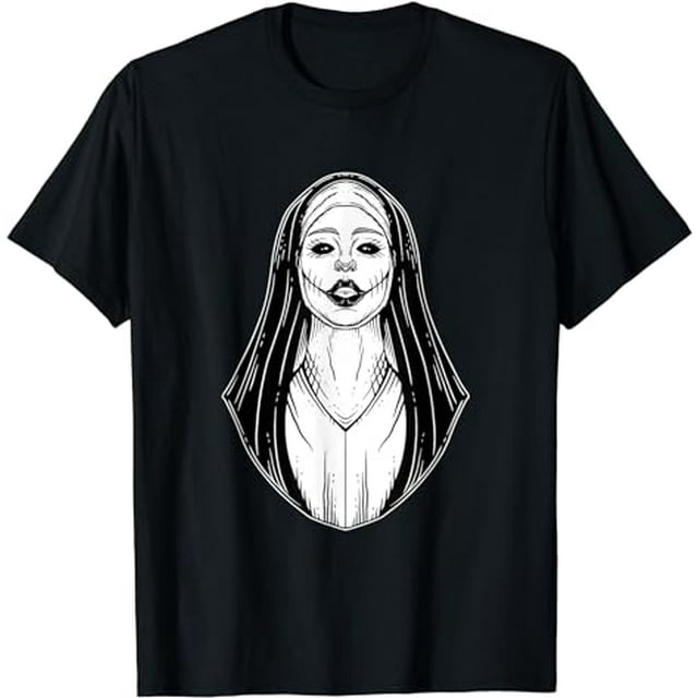 Unholy Nun Horror Unholy Nun Occult Gothic Dark Horror Nun T Shirt