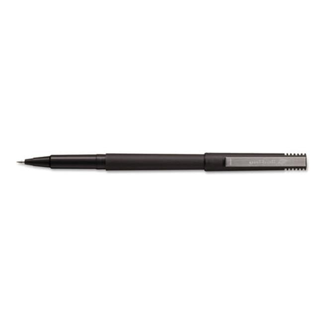 Uni-Ball UBC 0.5 mm Micro Black Ink & Matte Barrel Stick Roller Ball ...