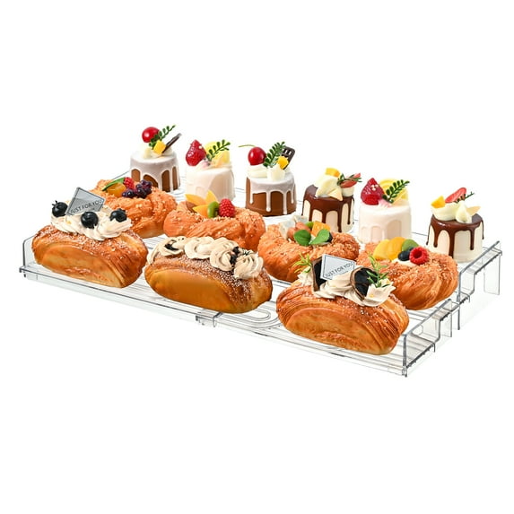 Uni HIMO Maximize Display Space with 3-Tier Clear Display Riser Stand ...