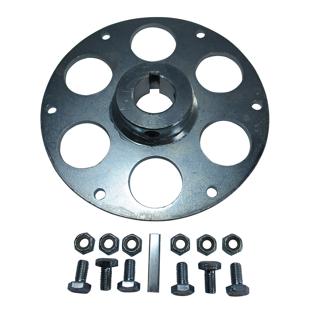 Uni-Hub, Steel, Zinc Plated, 1" Bore , 1/4" Keyway Plus Hardware Kit ...