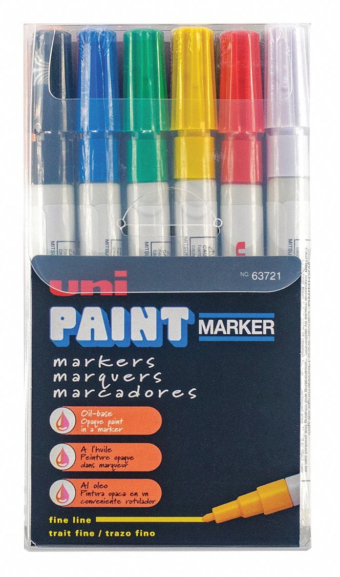 Uni Paint Industrial Marker,Fine Point,PK12 63721 - Walmart.com