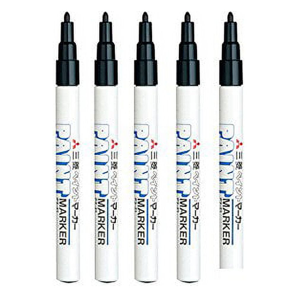 Uni-Paint Oil Based Paint Marker 5 Pens Bundle Set , Multi surface ...
