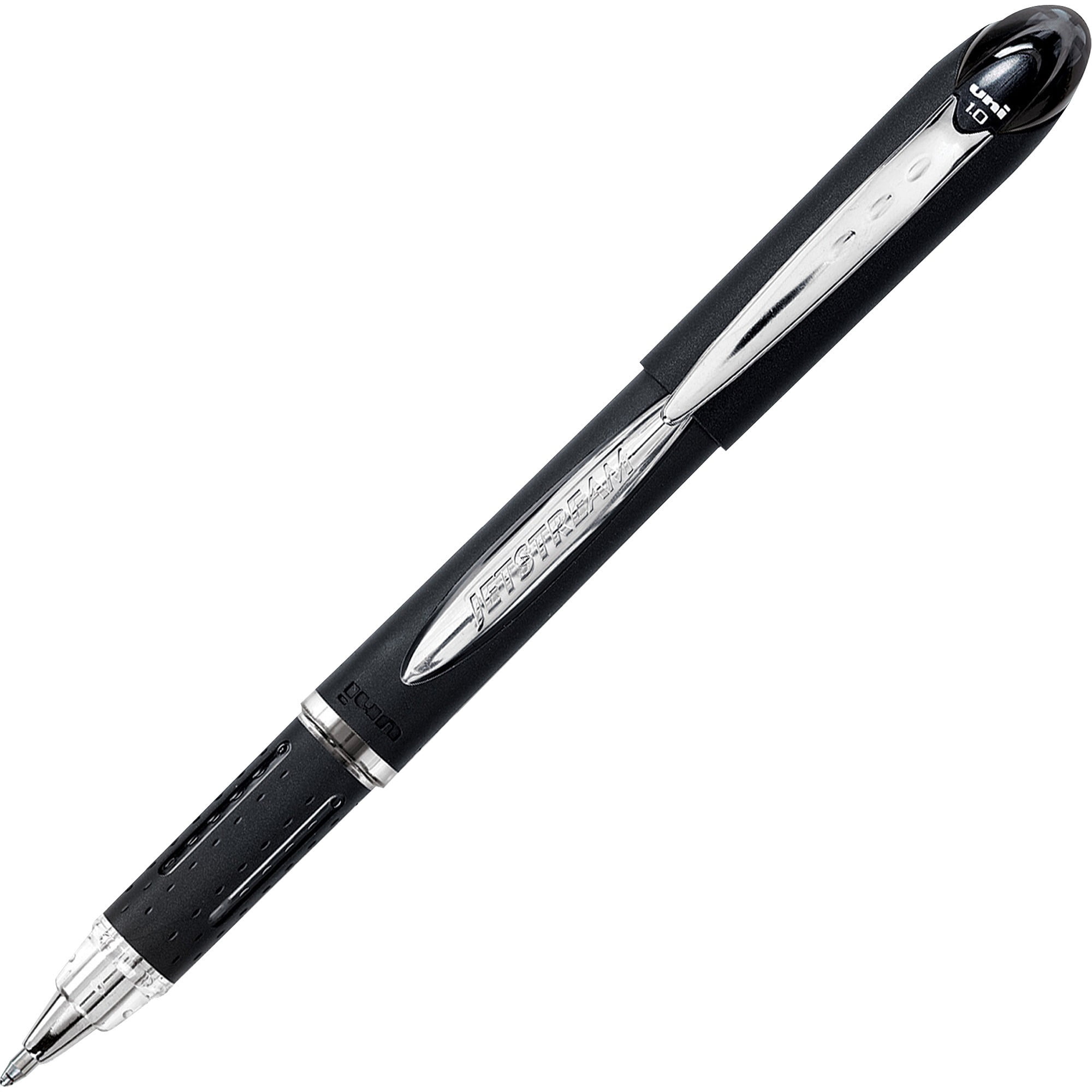 Uni-ball Jetstream Stick Ballpoint Pen, Bold 1 mm, Black Ink, Black ...