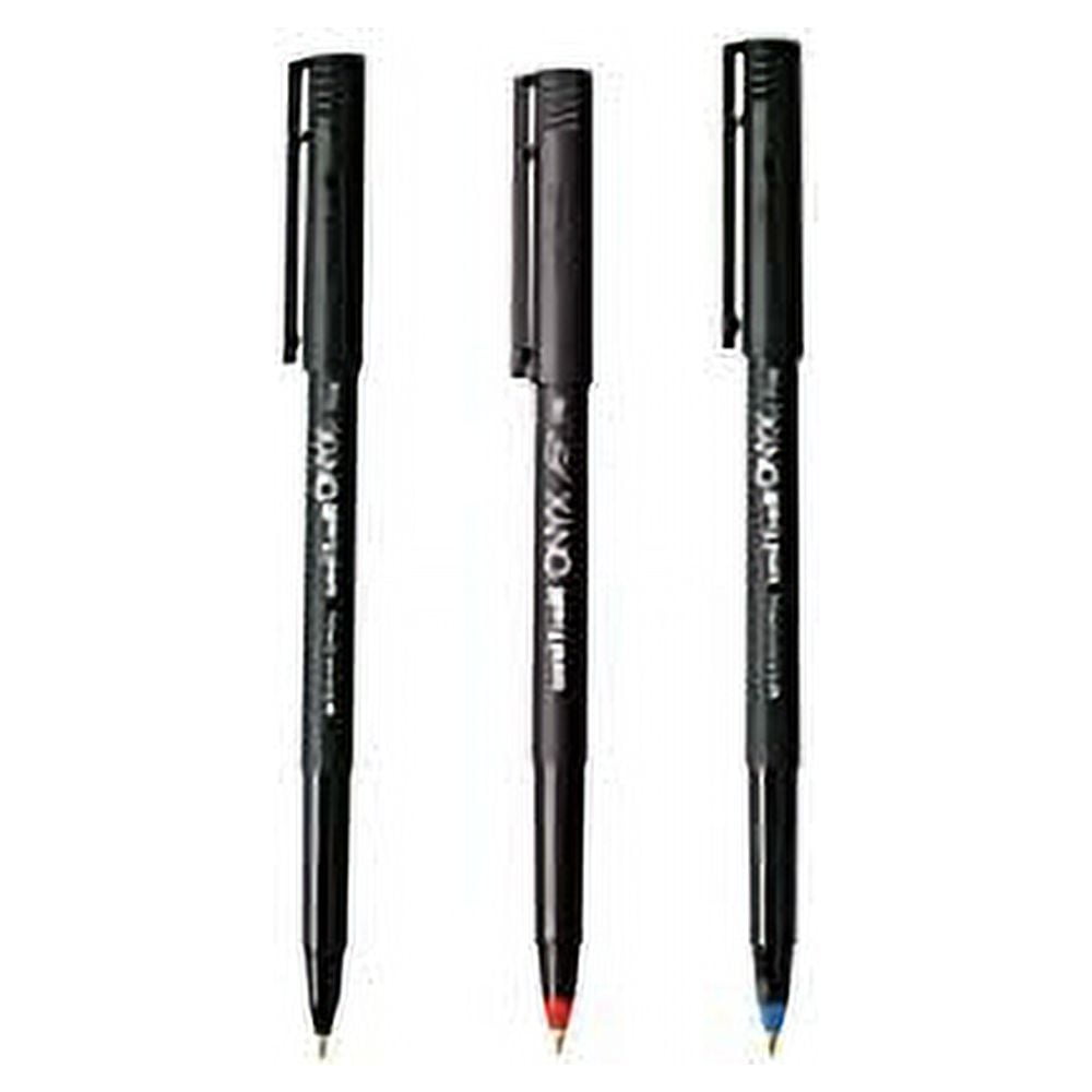 Uni-ball Onyx, Roller Ball Stick Pen with Dye-Based Ink, 3 Color Set ...