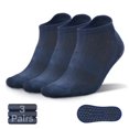 Uni Sex Non Slip Grip Yoga Socks Ideal For Pilates Ballet Dance Barefoot Workout 3 Pairs