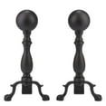 Free Shipping! UniFlame Black Ball Andirons - Walmart.com - Walmart.com
