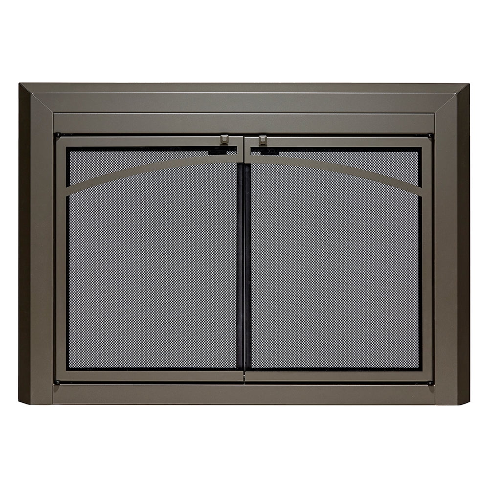 UniFlame "Gerri" Cabinet-style Fireplace Doors with Smoke Tempered ...
