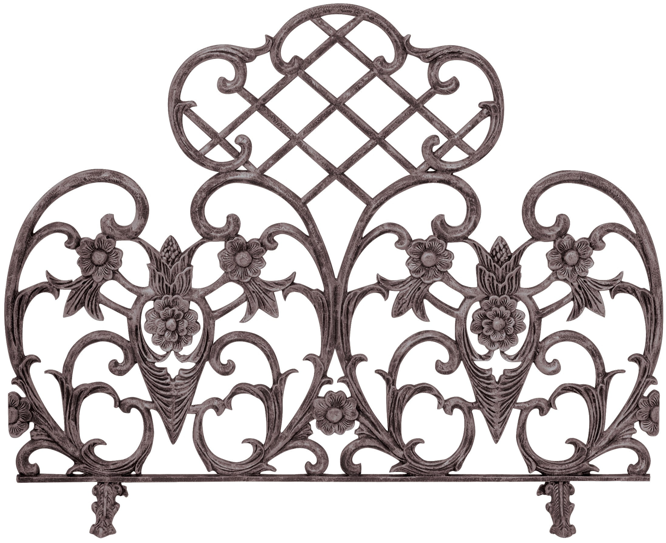UniFlame Single Panel Bronze Finish Cast Aluminum Screen - Walmart.com