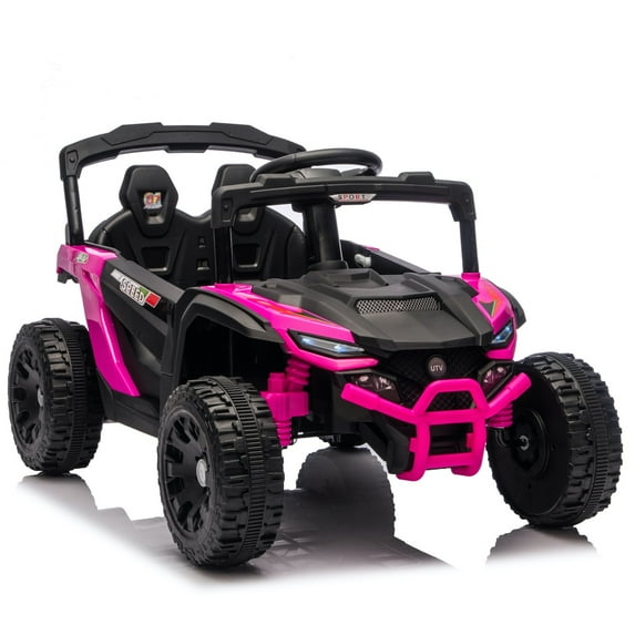 UniFun 24V Kids UTV Ride On Car, Battery Powered Electric Vehicle with ...