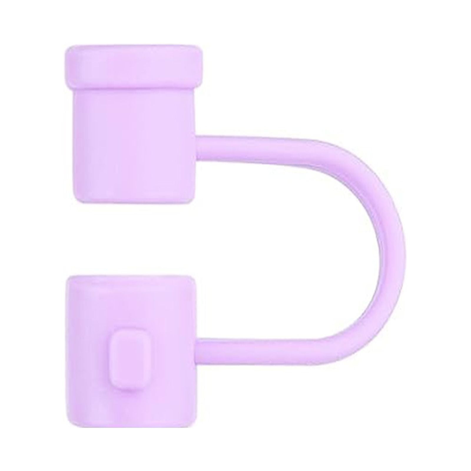 UniGBL Do Not Bend Photo Silicone Straw Cover Set Reusable Drinking ...