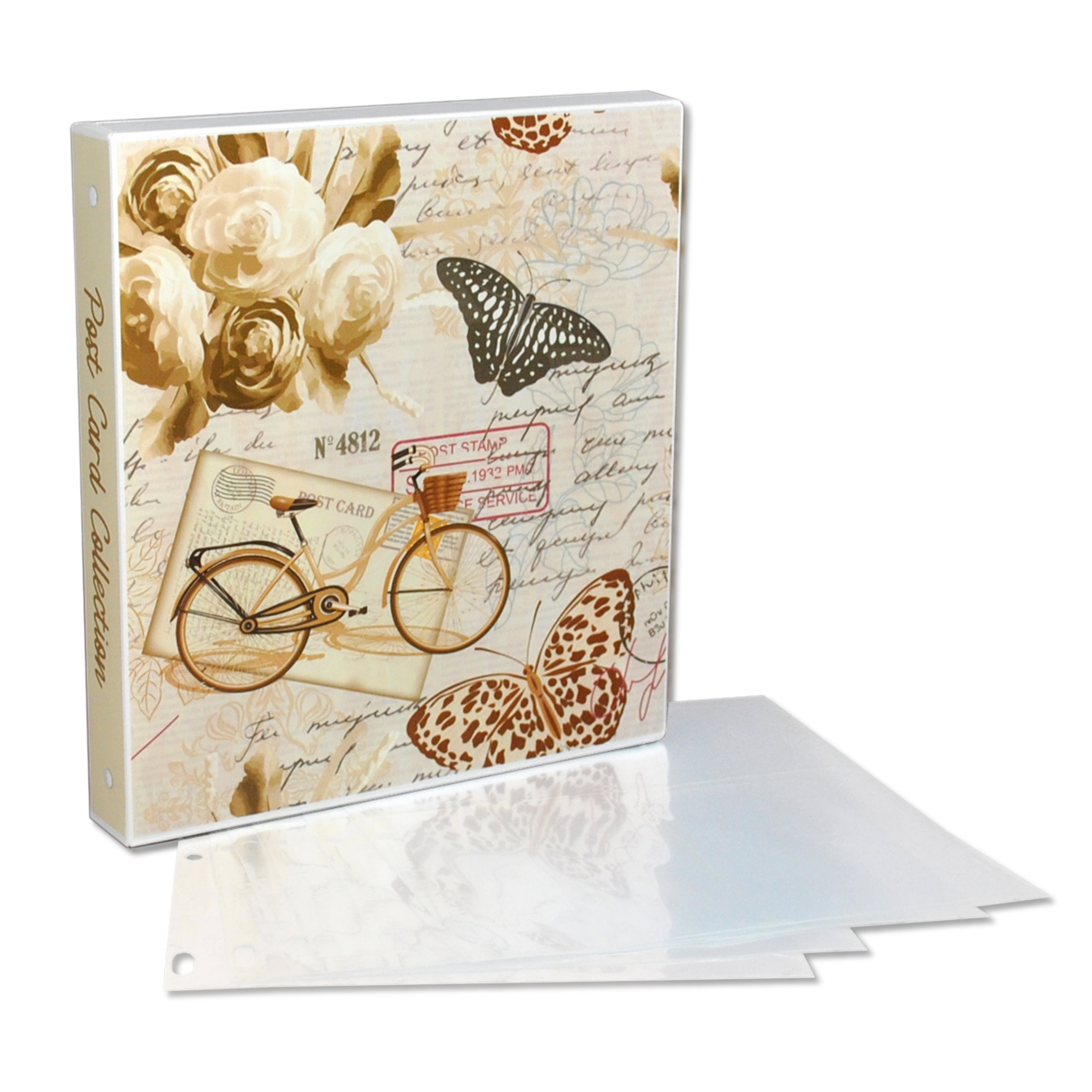 UniKeep Postcard Collector Storage Case with 25 Acid-Free Pages - Holds ...