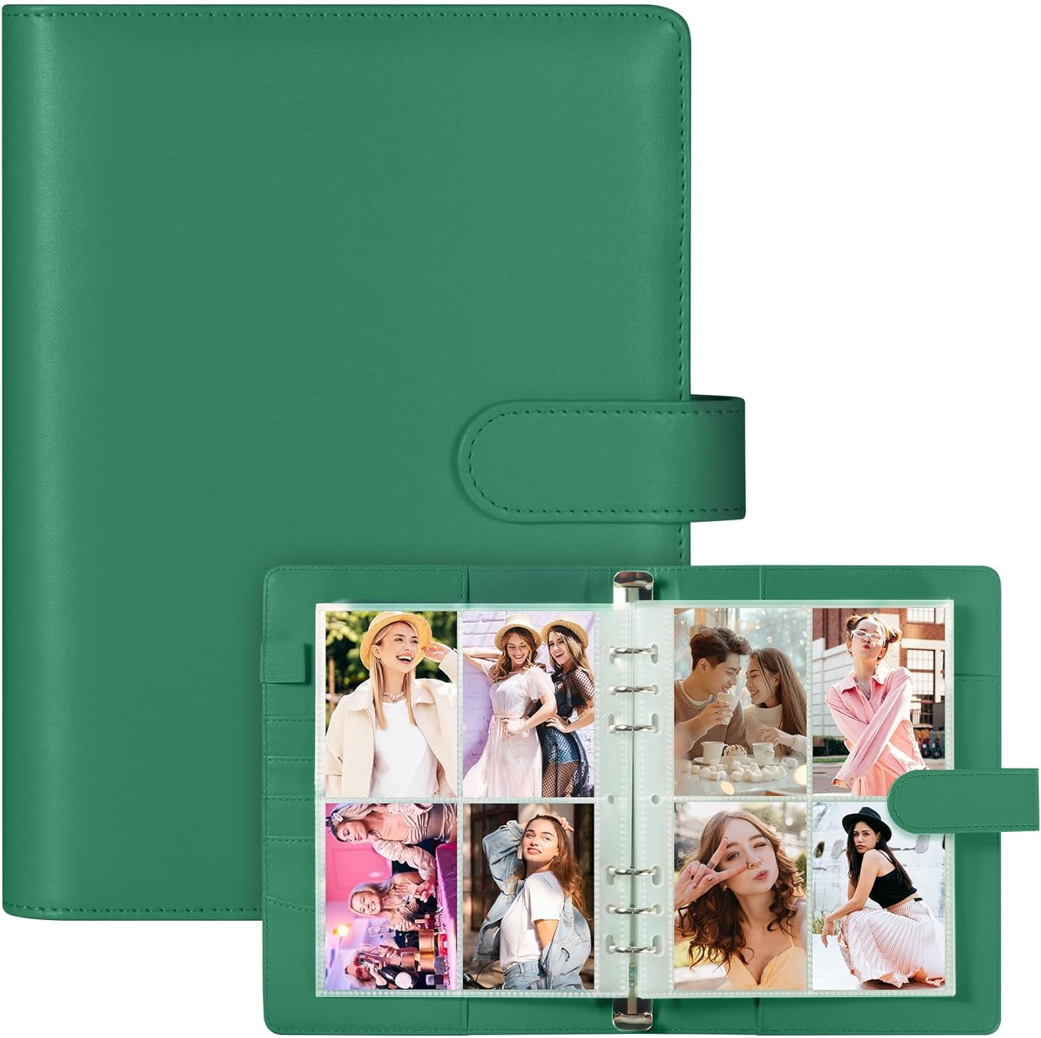 UniMall A5 Photocard Holder and Binder, PU Leather 6-Ring Album with ...