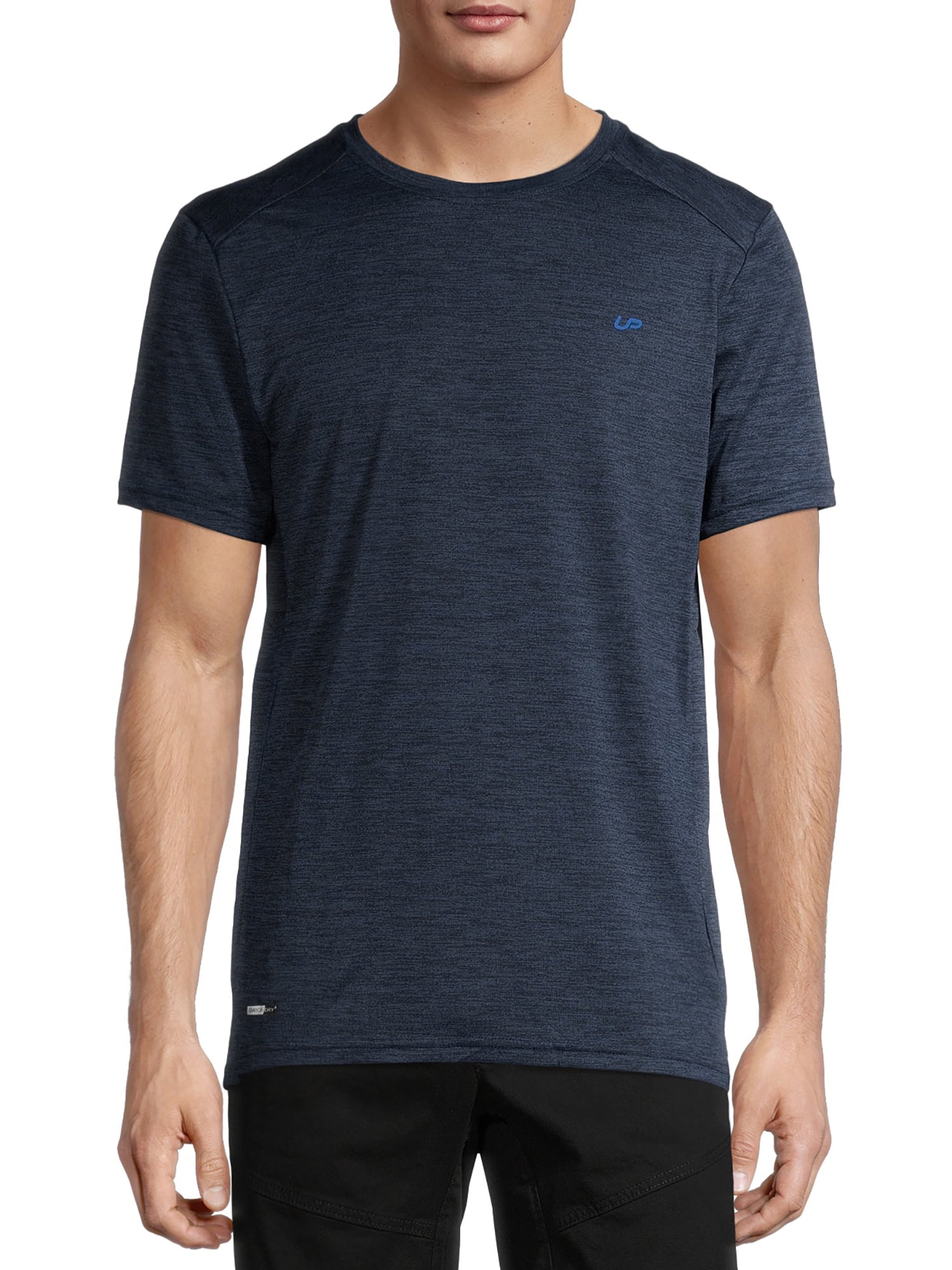 UniPro Men's Heather Wicking Crew Neck T-Shirt, up to Size 2XL ...