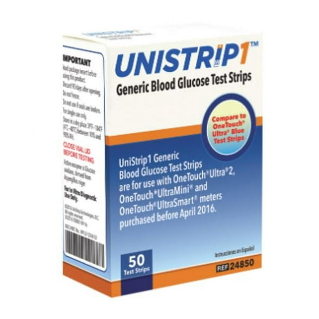 UniStrip Test Strips 50ct for Use with Onetouch® Ultra® Meters (50 ...