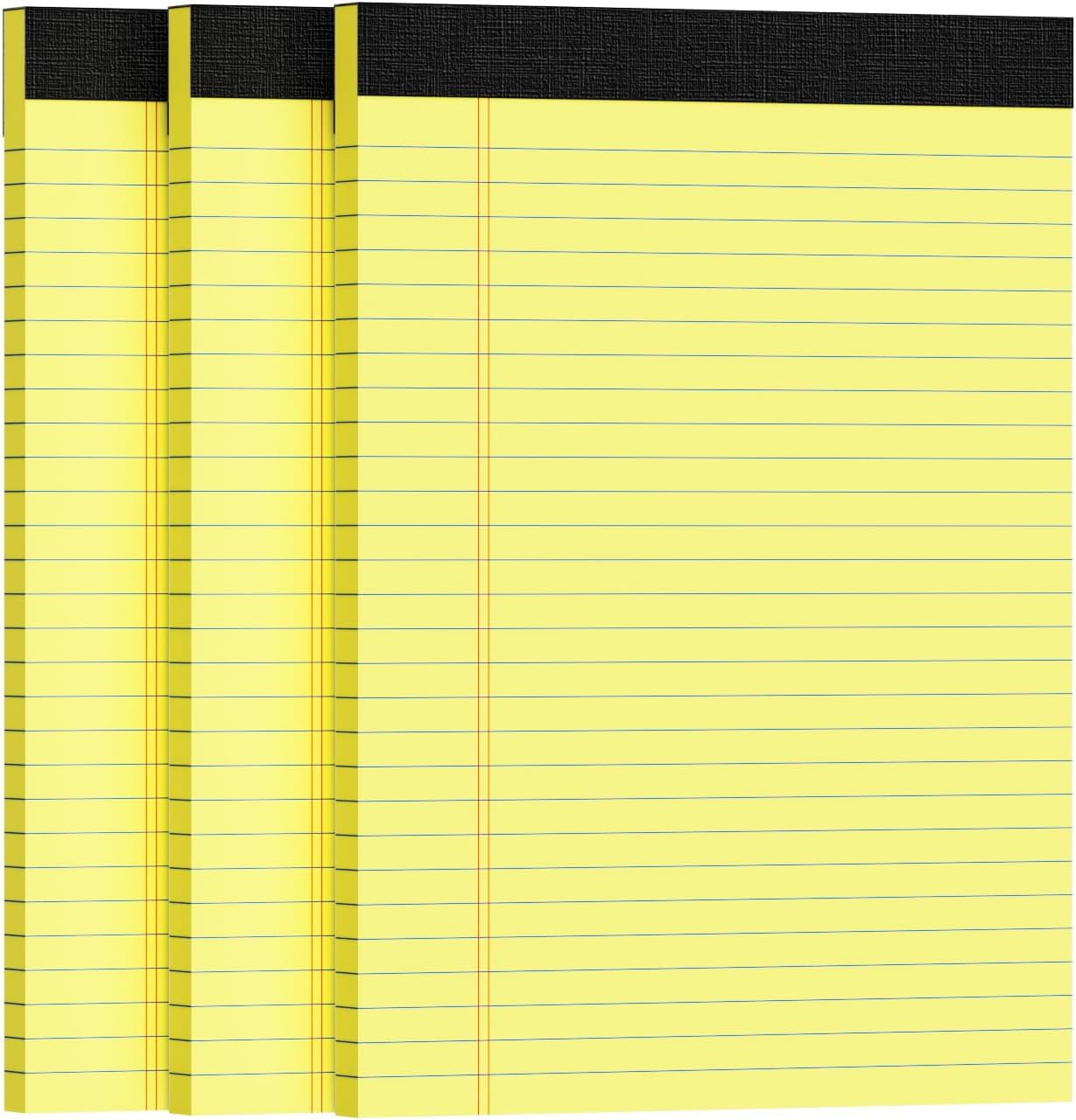 UniVerse 3pcs Legal Pads 8.5 x 11, Notepads 8.5 x 11 College Ruled ...