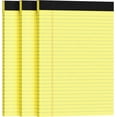 UniVerse 3pcs Legal Pads 8.5 x 11, Notepads 8.5 x 11 College Ruled ...