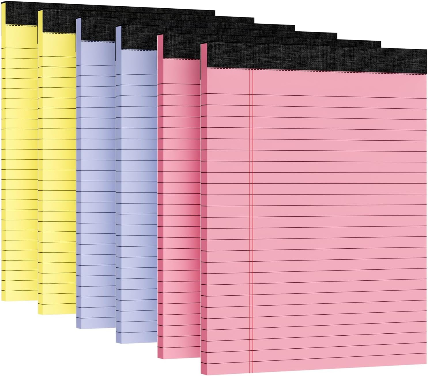 UniVerse 6pcs Legal Pads 8.5x11,Notepads 8.5x11 Inch, Color Note Pads ...