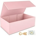 UniVerse Pink Gift Box, 9.5x6x3'' Gift box for Presents with Lids ...