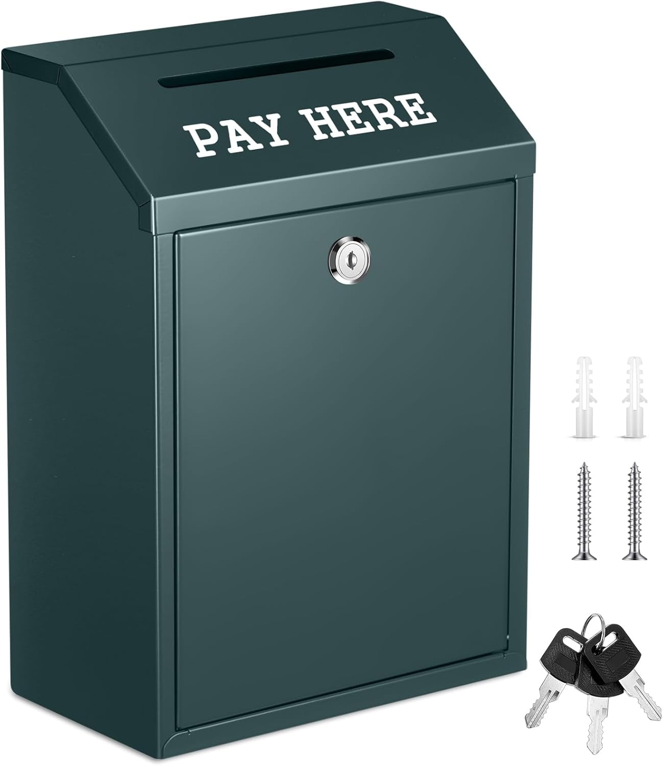 UniVerse Safe Cash Box Money Collection Metal Donation Box with Lock ...