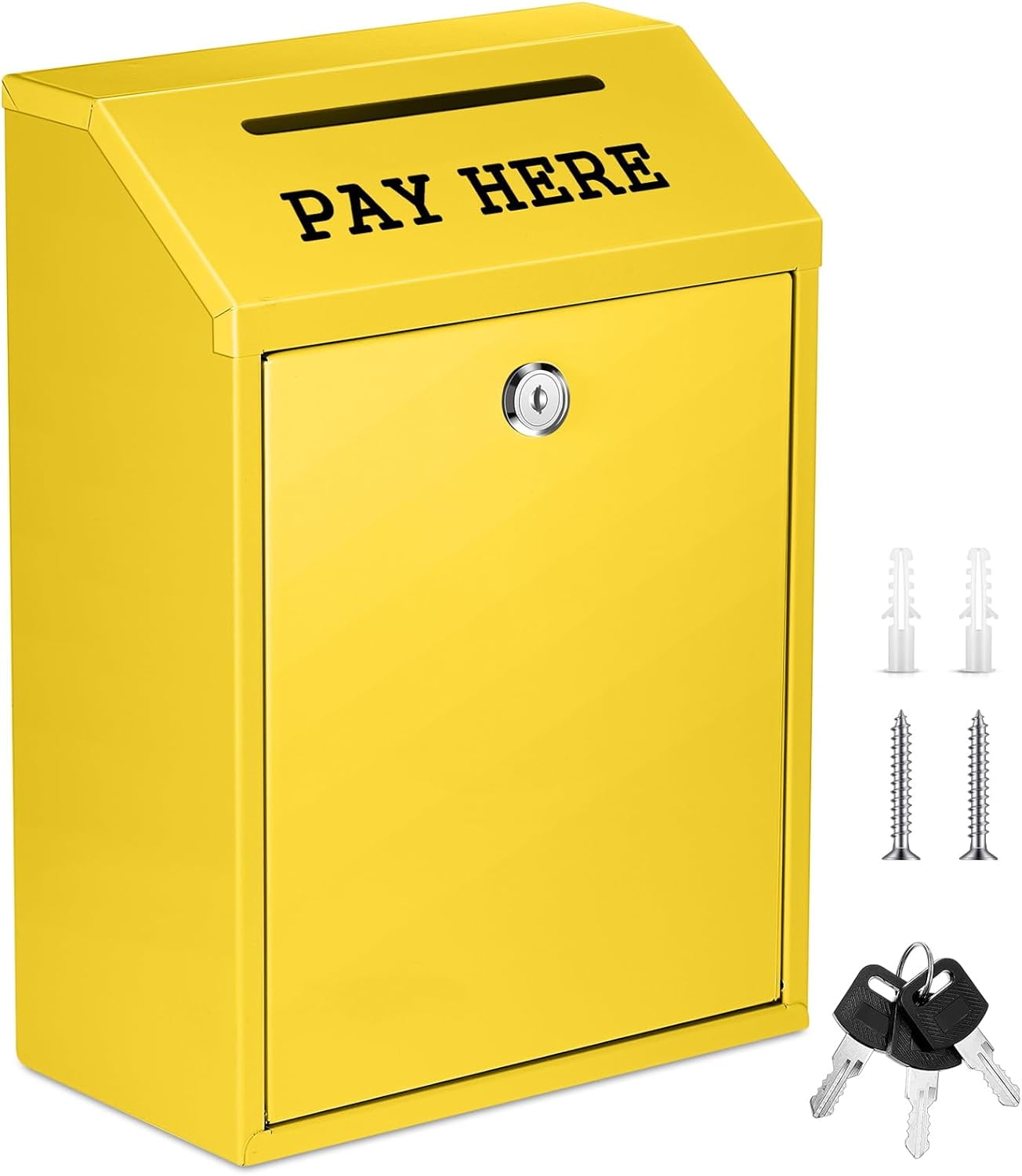 UniVerse Safe Cash Box Money Collection Metal Donation Box with Lock ...