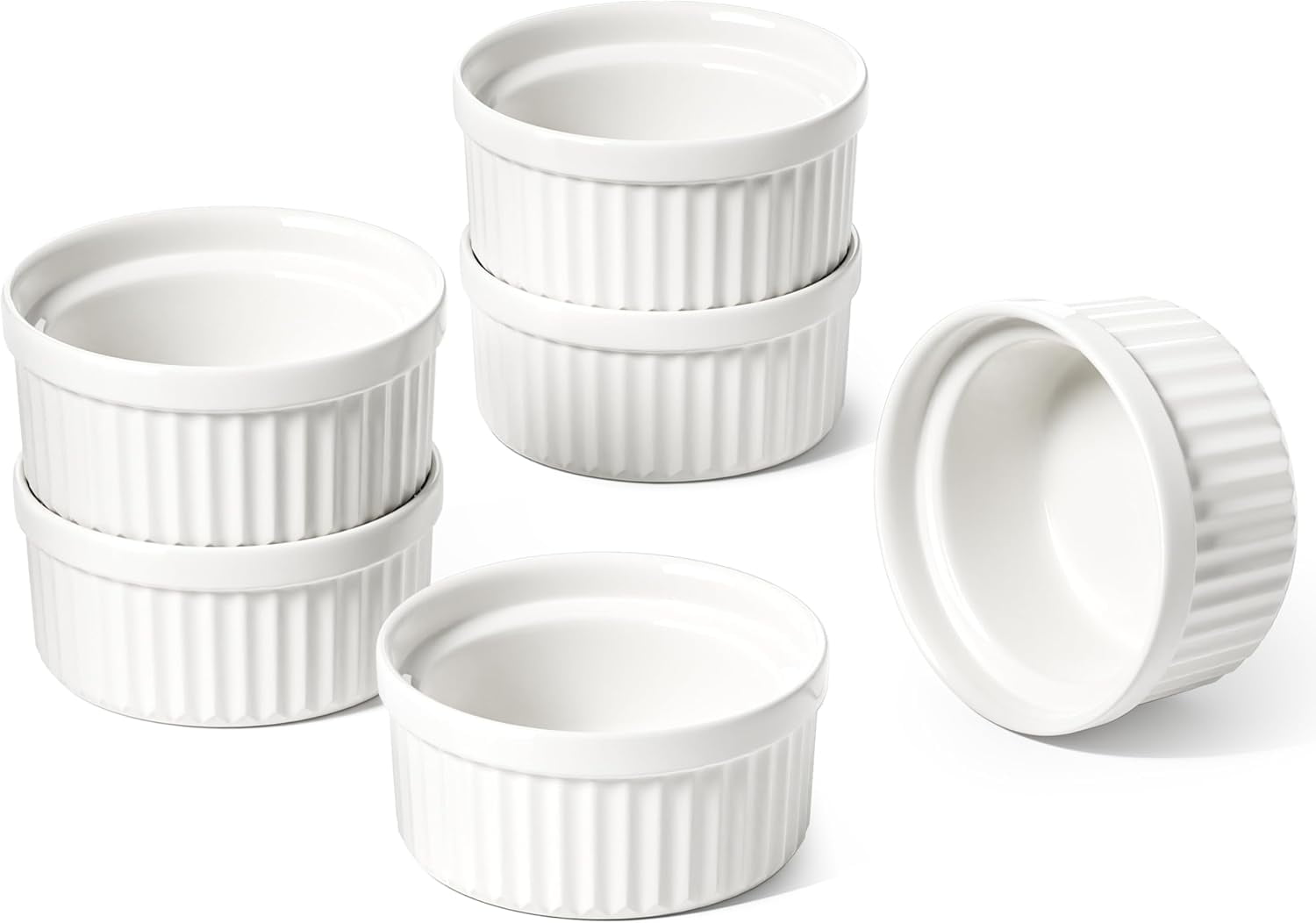 UniVerse Sauce Cups 2 OZ, Small Dipping Bowls, Mini Ceramic Ramekins ...