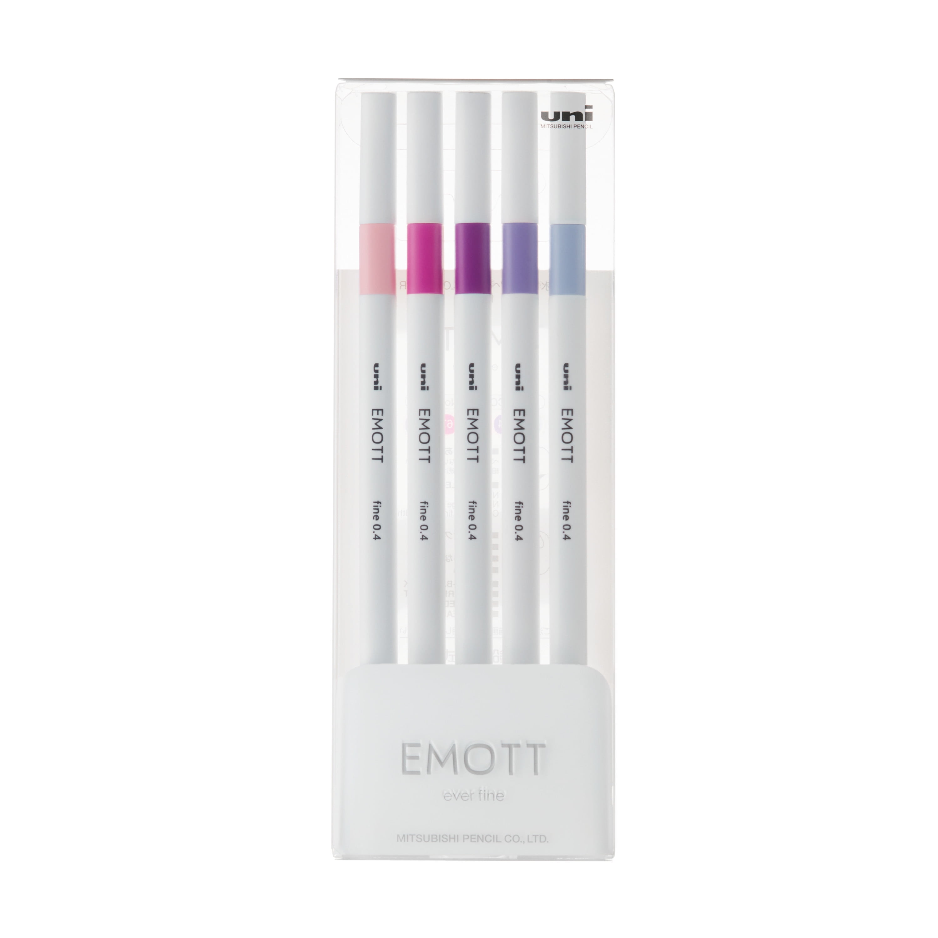 Uniball EMOTT Fine Line Marker Pens, Fine Point (0.4mm), Floral Colors ...
