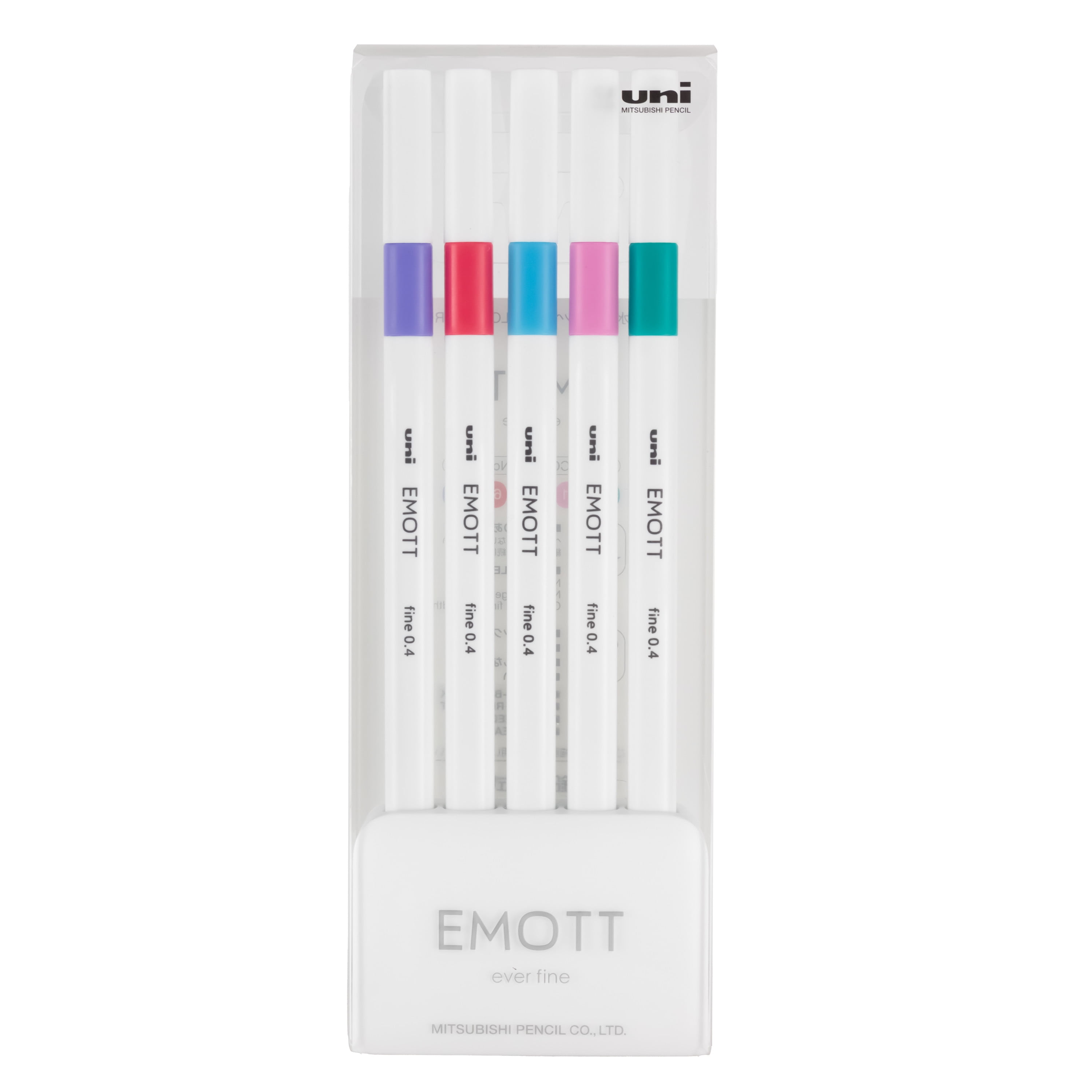 Uniball EMOTT Fine Line Marker Pens, Micro Point (0.4mm), Assorted ...