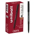 Uniball ONYX Micro Point Rollerball Pens, Black Ink, 12 Count, 0.5mm ...