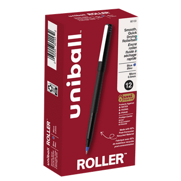 Uni-Ball Onyx Rollerball Pens, Dye-Based Ink, 12 Pack - Walmart.com