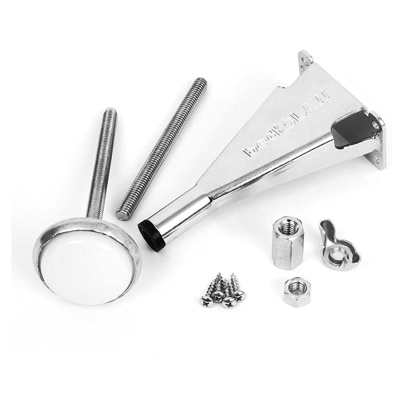 Unibody Adjustable Height Bed Frame Slat Support Legs, Set of 3, Sturdy ...