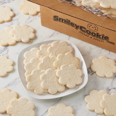 Walmart 12-Pack Gold Star Shaped Smiley Sugar Cookies - Nut Free ...