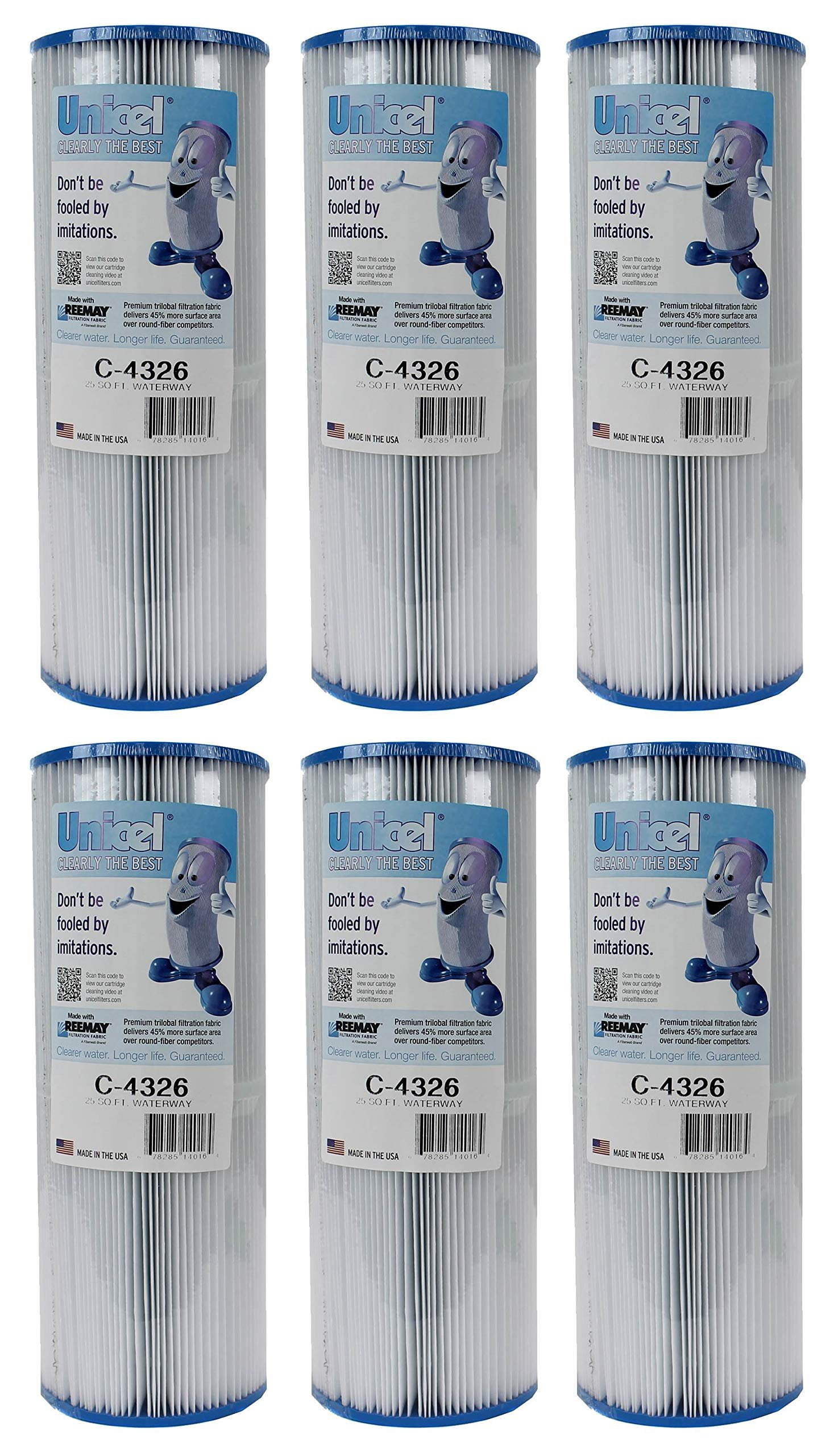 Unicel C-4326 25 Square Foot Media Replacement Pool Hot Tub Spa Filter ...