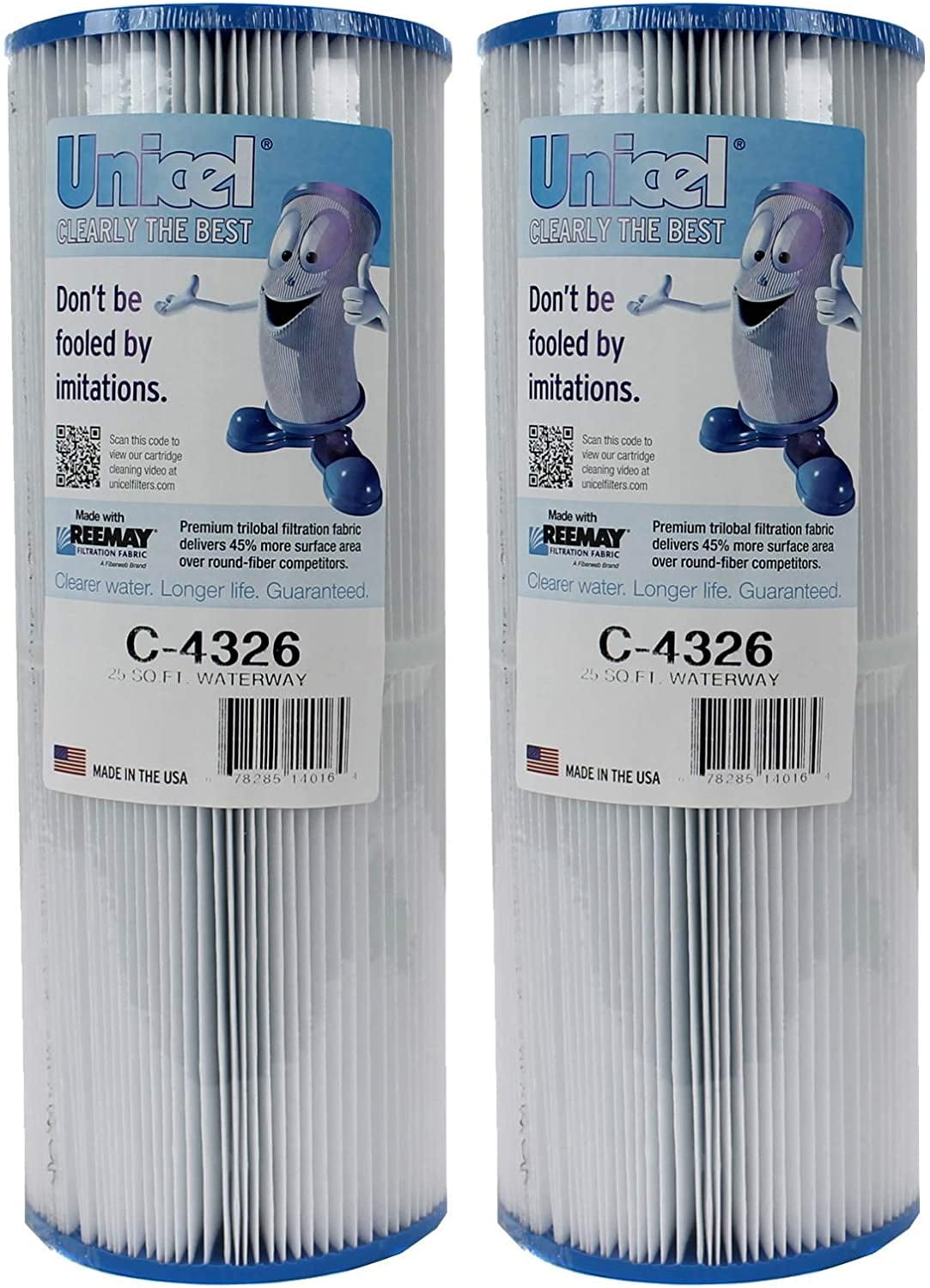 Unicel C-4326 25 Square Foot Media Replacement Pool Hot Tub Spa Filter ...