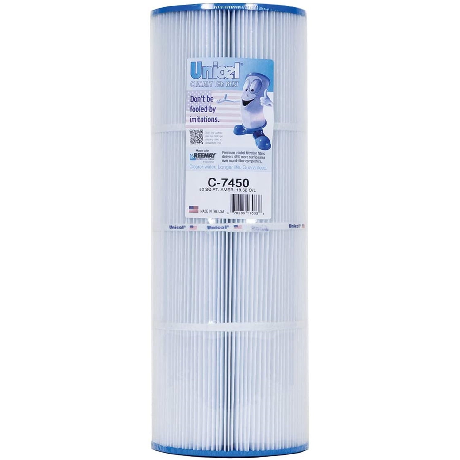 Unicel C-7450 Replacement Filter Cartridge for 50 Square Foot American ...