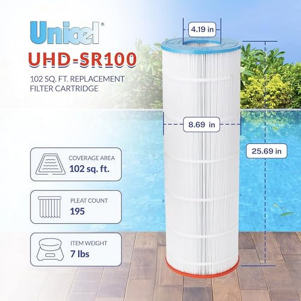 Unicel UHD-SR100 102 Square Foot 4 Oz Media Replacement Swimming Pool ...