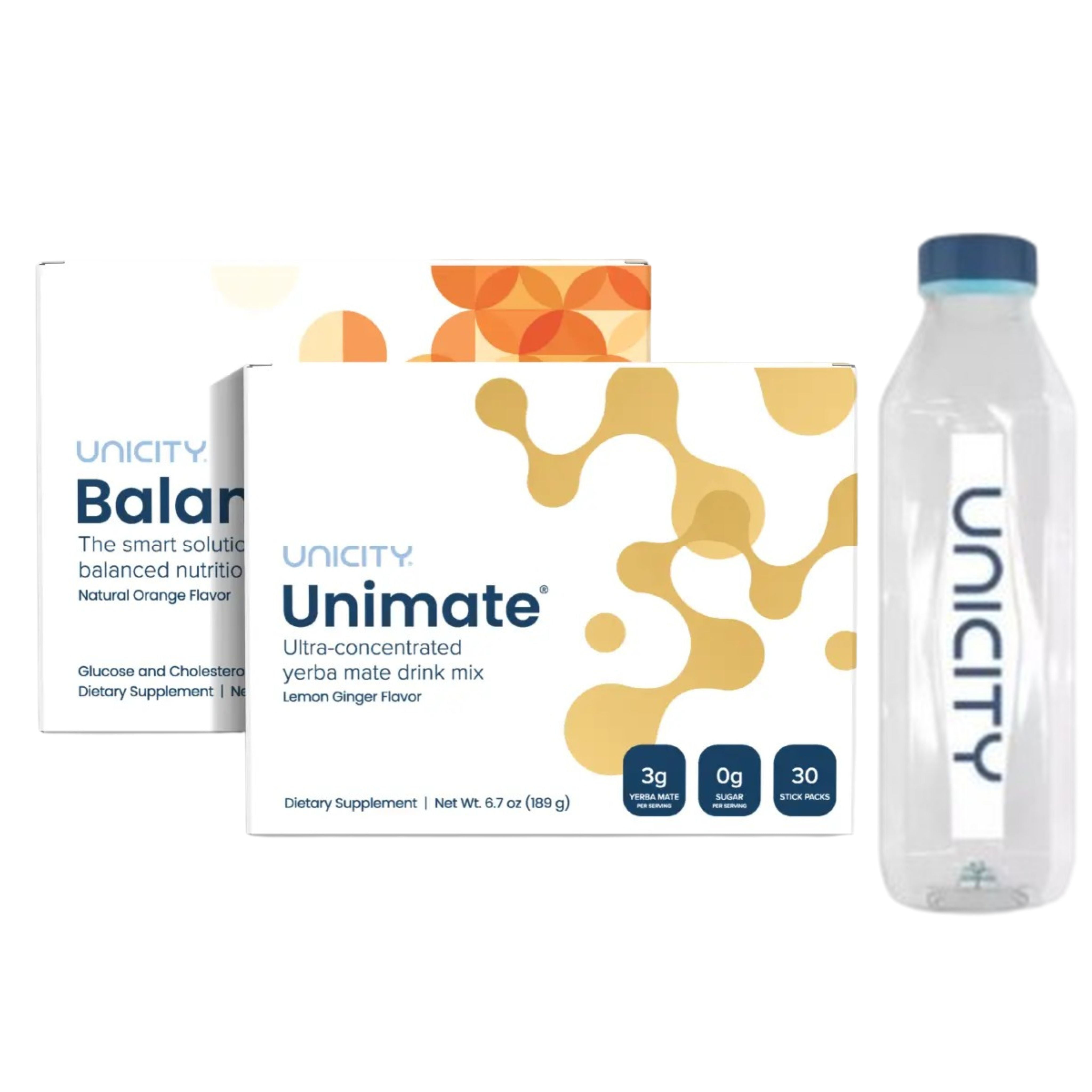Unicity Duo Pack : 1 Box Berry + 1 Box Lemon Ginger + 1 Unicity Bottle ...