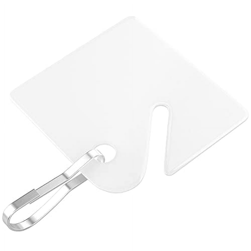 Uniclife 1.5 Inch Rack Key Tags White Plastic Hanging Tags with Metal ...