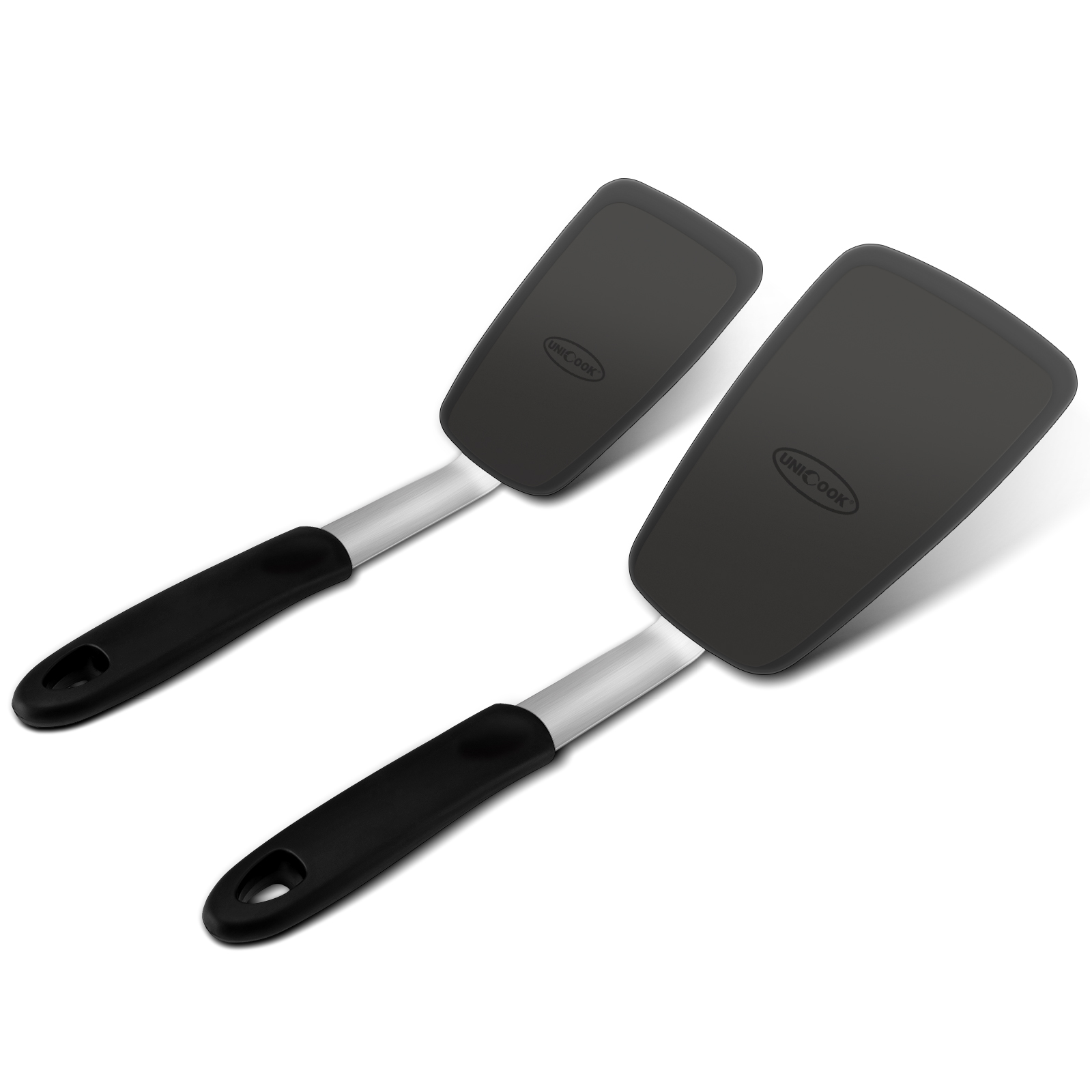 2 Pc Nylon Turner Slotted Heat Resistant Kitchen Utensil Spatula ...