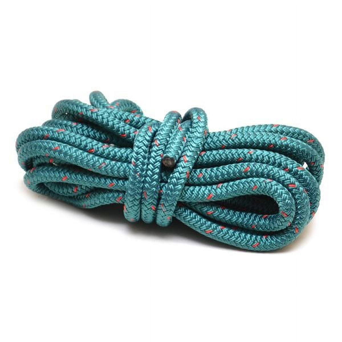 Unicord 3/8 In x 20 Ft Nylon Double Braided Teal Boat Anchor Dockline ...