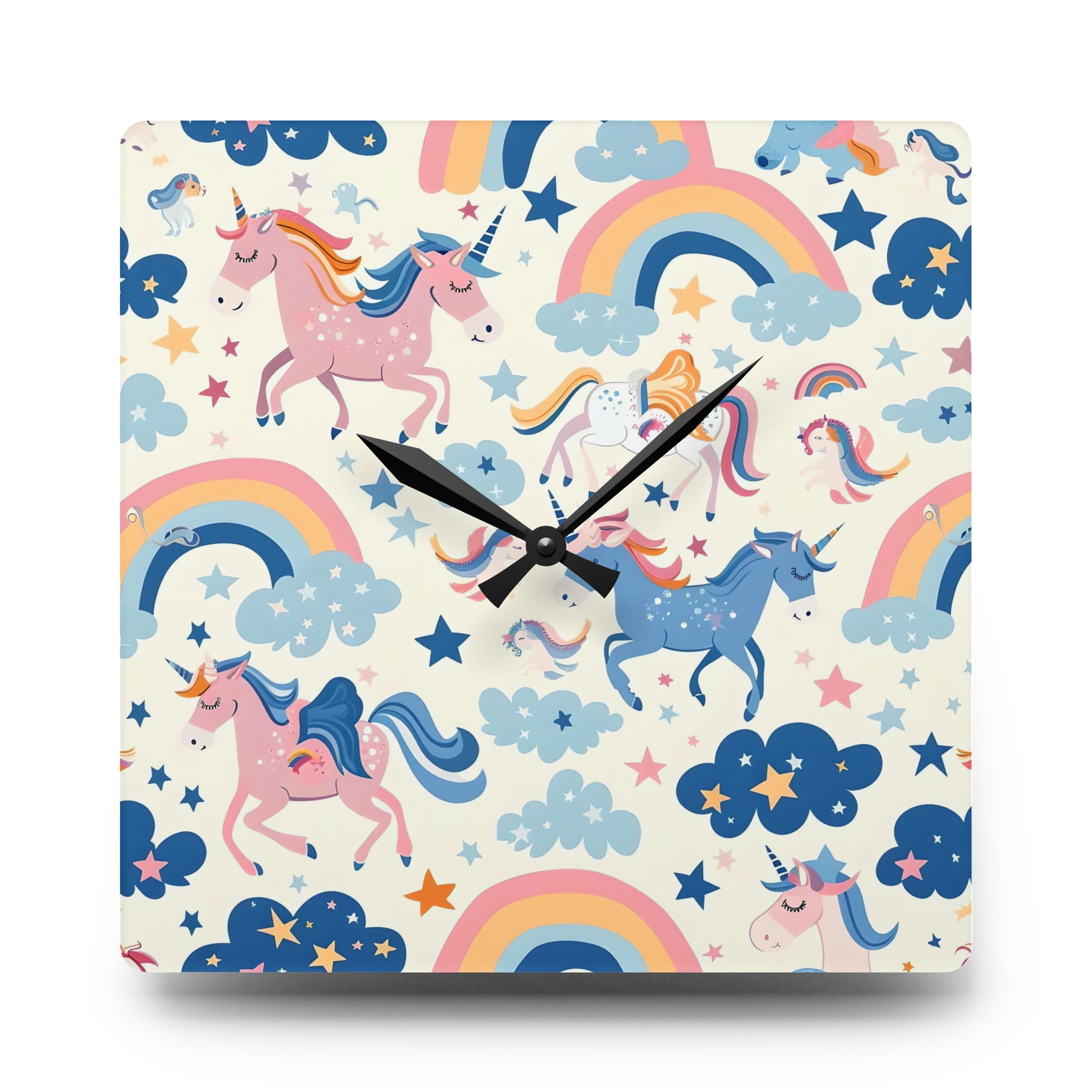 Unicorn Acrylic Kid's Wall Clock - Walmart.com