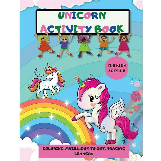 Unicorn Activity Book : Amazing Fun and Educational Workbook Of ...