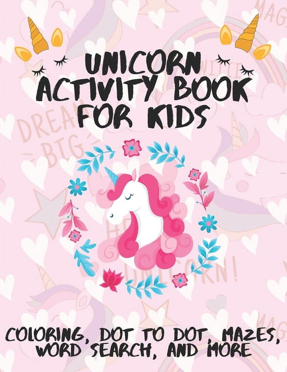 Unicorn Activity Book for Kids: A Fun Kid Workbook Game For Learning ...