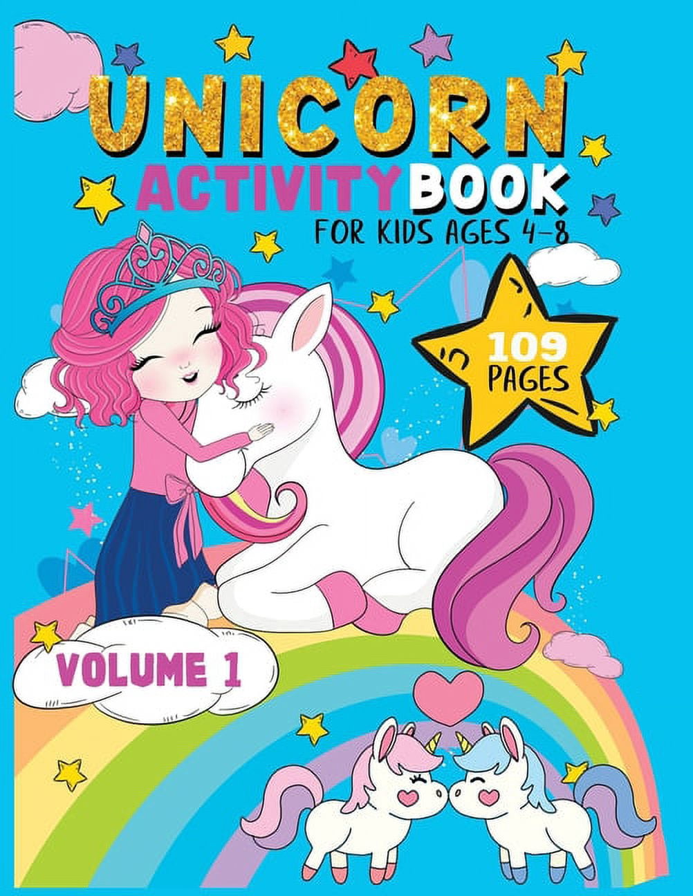 Unicorn Activity Book for kids 4-8 : Have fun while learning! Mazes ...